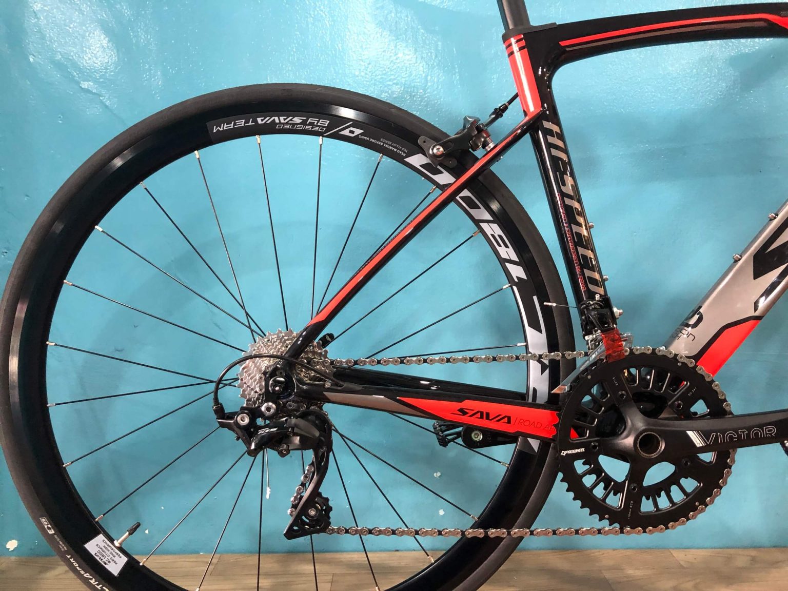 Xe Đạp Đua SAVA Hi Speed - Màu Đen Đỏ