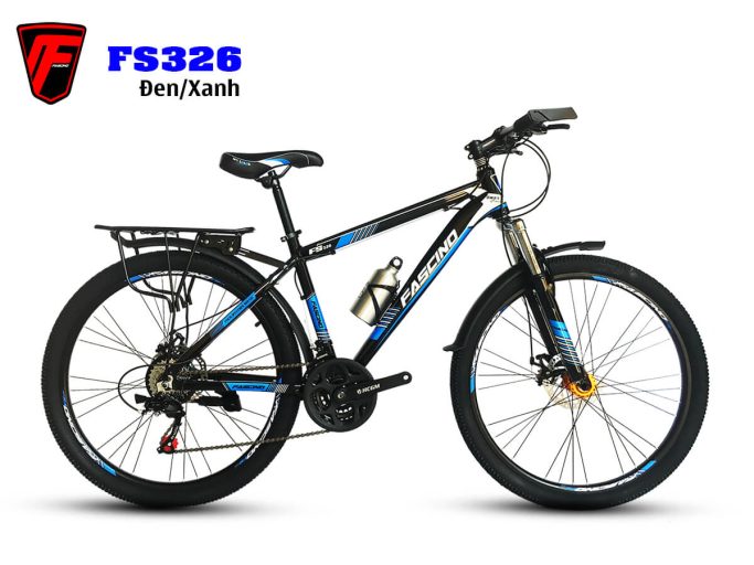 Xe Đạp Thể Thao 26 inch FASCINO FS326 - Màu Đen Xanh